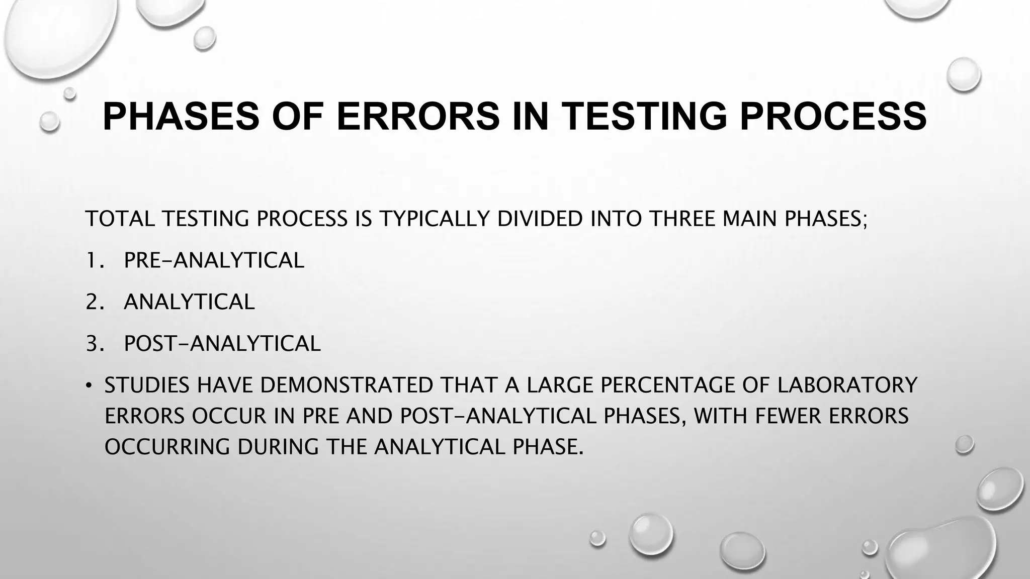 Errors related to clinical laboratory | PPTX