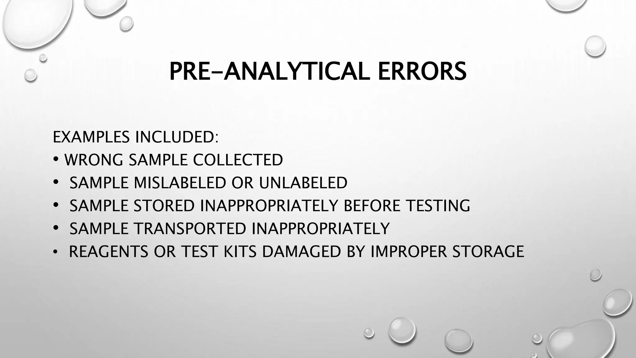 Errors related to clinical laboratory | PPTX