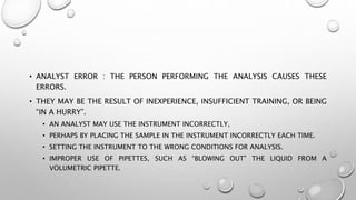 Errors related to clinical laboratory | PPTX