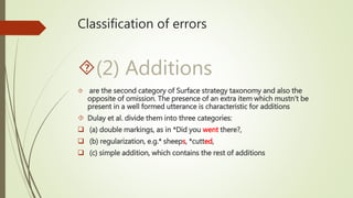 Error taxonomies | PPTX