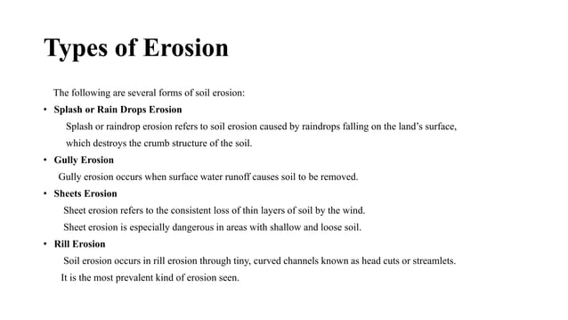 Erosion definition and types of erosion .ppt | Geology | Science