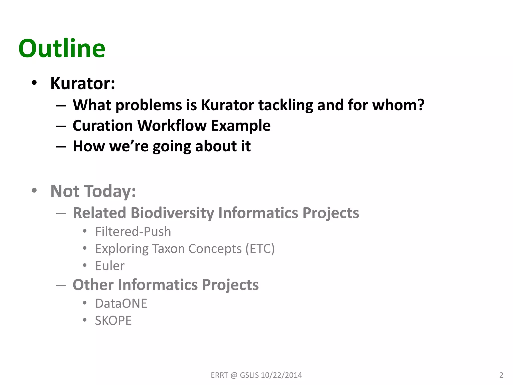 Kurator Project Overview (Brief) | PPTX