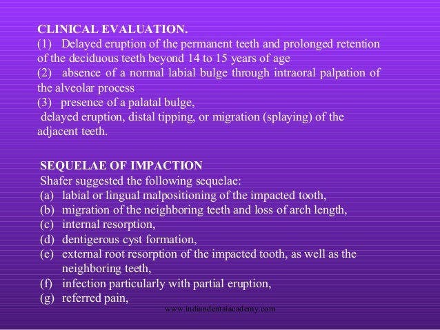 Eruptive abnormalities and their treatment
