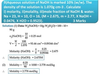 Solution and colligative numerical 2016 | PPT