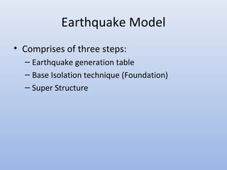Earthquake Resisting Structure study | PPT