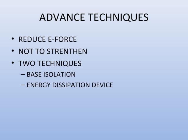 Earthquake Resisting Structure study | PPT