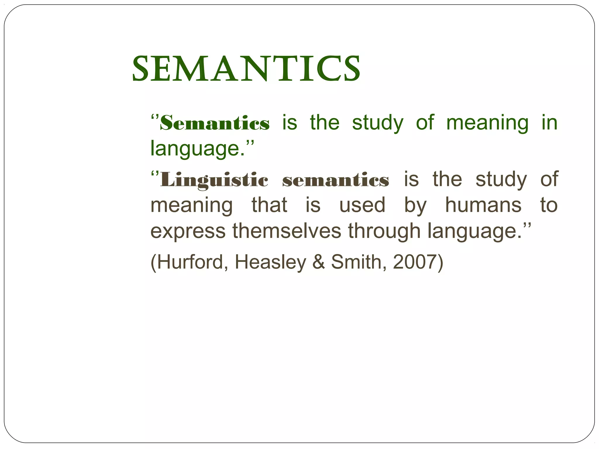 Reference, Sense, and Referring Expression in Semantics | PPT