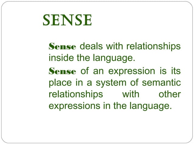 Reference, Sense, and Referring Expression in Semantics | PPT