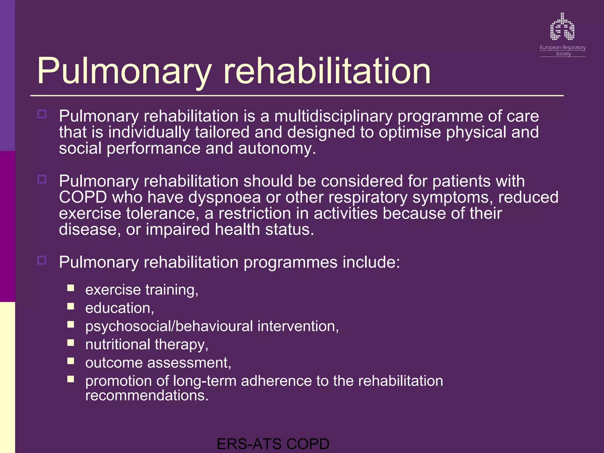 Ers ats copd guidelines | PPT