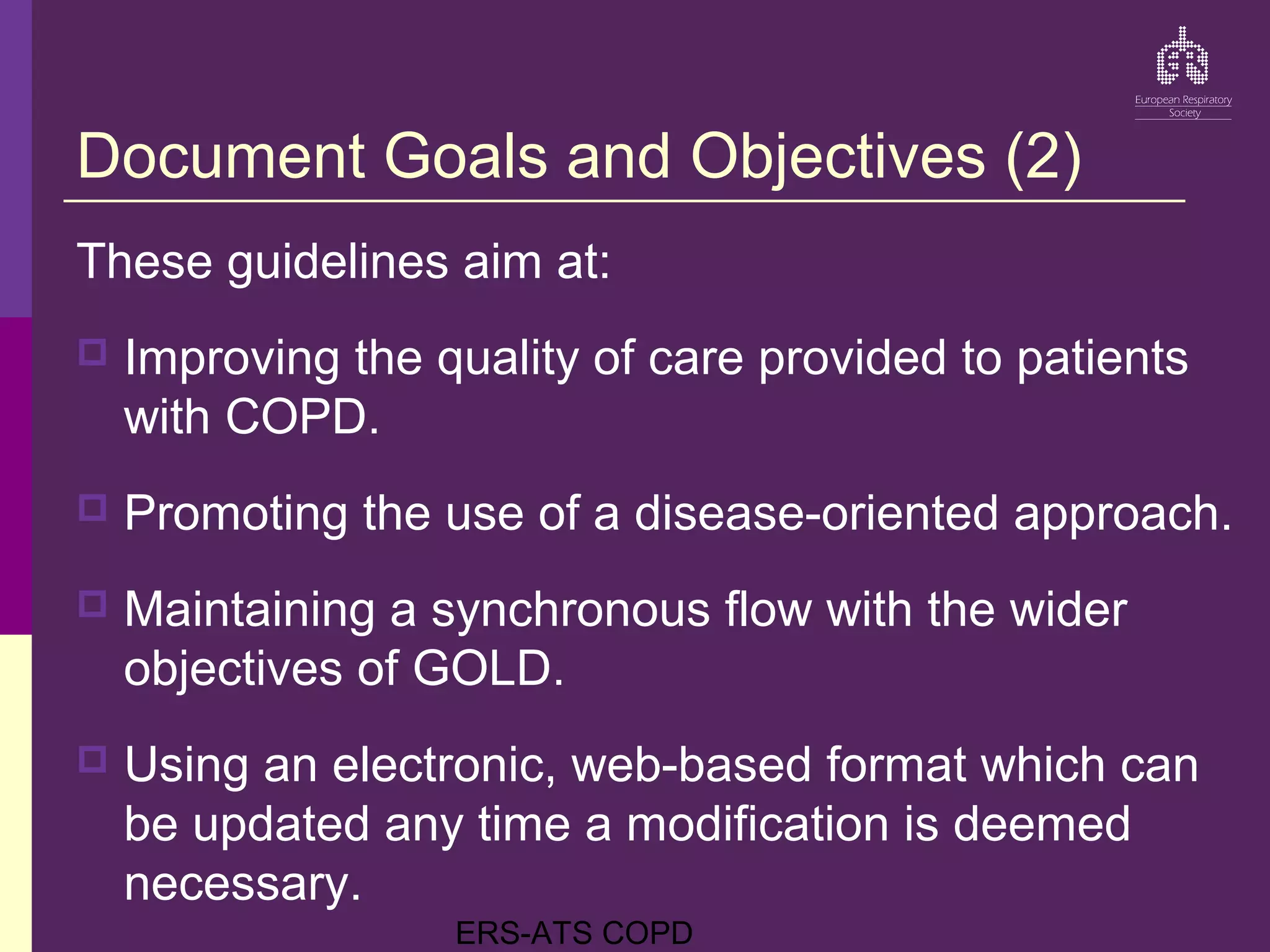 Ers ats copd guidelines | PPT