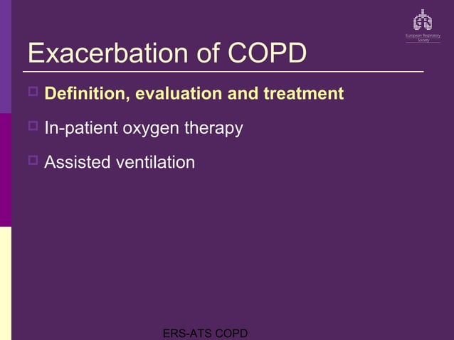 Ers ats copd guidelines | PPT