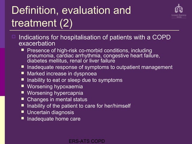 Ers ats copd guidelines | PPT