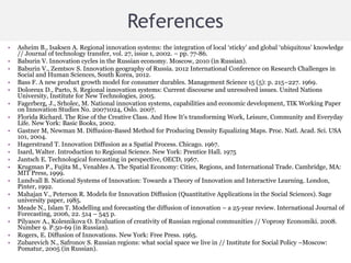 Assessment of innovation potential for Russian regions: invitation to ...