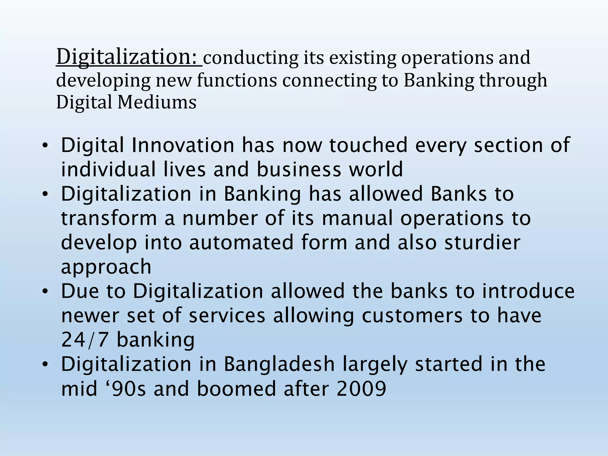 Digitalization of Banking in bangladesh | PPTX
