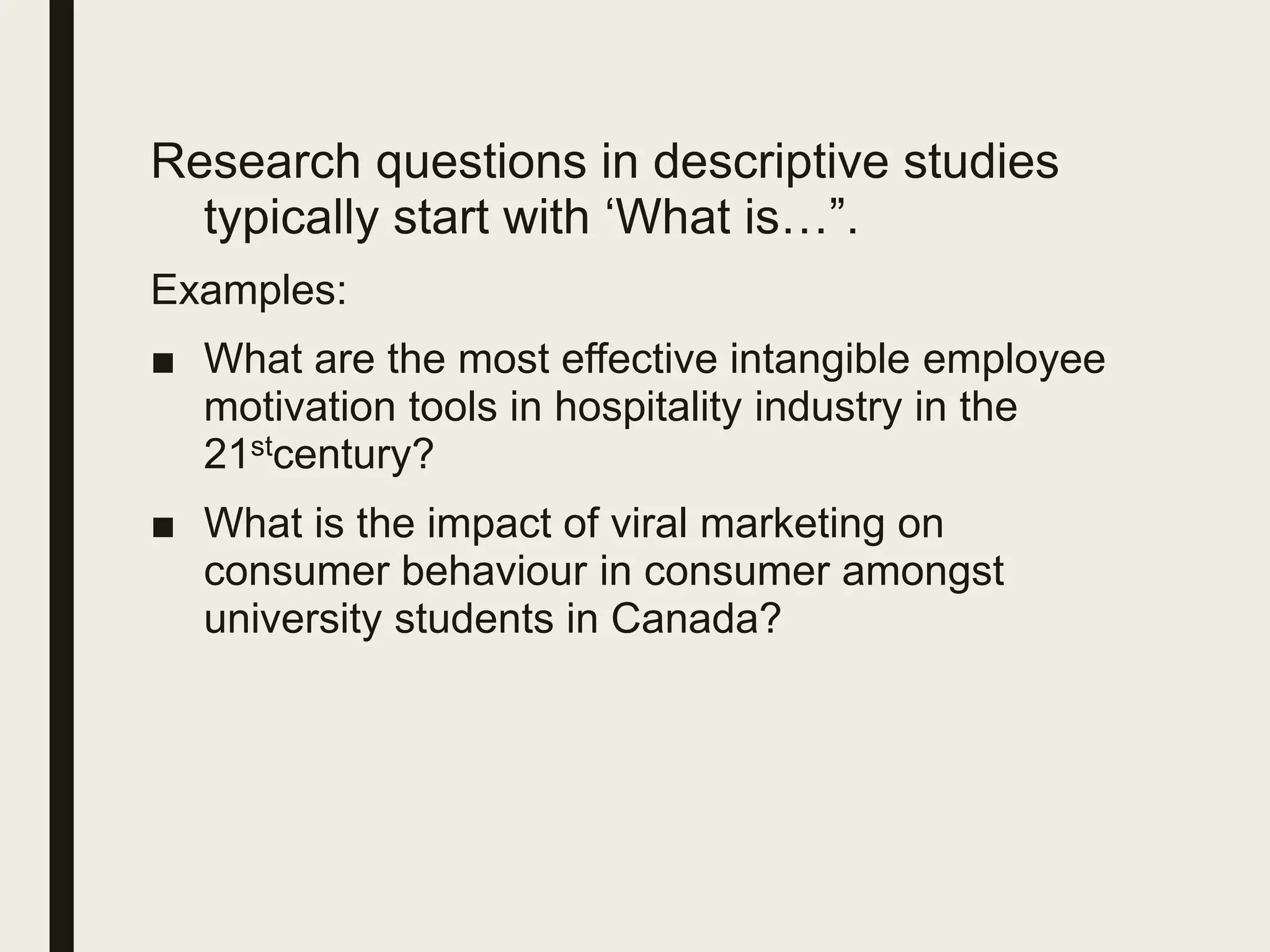 descriptive research (collegelevel) | PPTX