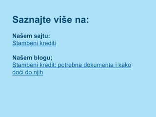 Erste stambeni krediti | PPTX