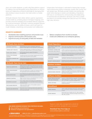 ER/Studio Enterprise Team Edition Datasheet | PDF