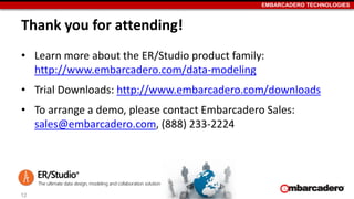 Embarcadero ER/Studio Enterprise Team Edition Overview | PDF