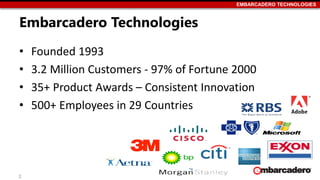 Embarcadero ER/Studio Enterprise Team Edition Overview | PDF