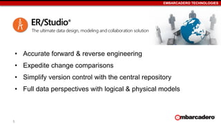 Embarcadero ER/Studio Enterprise Team Edition Overview | PDF