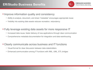 Database Tools - ER Studio Facts and Features | PPT