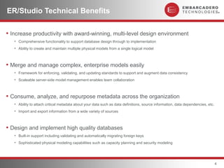 Database Tools - ER Studio Facts and Features | PPT