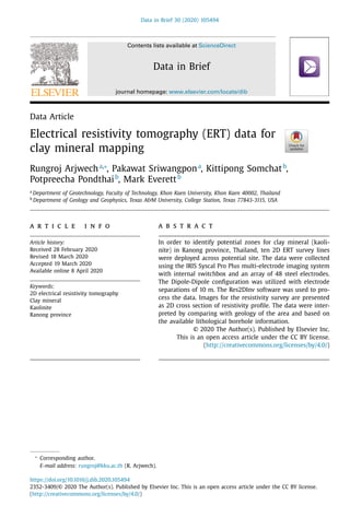 ERT data for clay mineral mapping.pdf