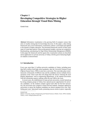 Developing Competitive Strategies in Higher Education through Visual Data Mining | PDF