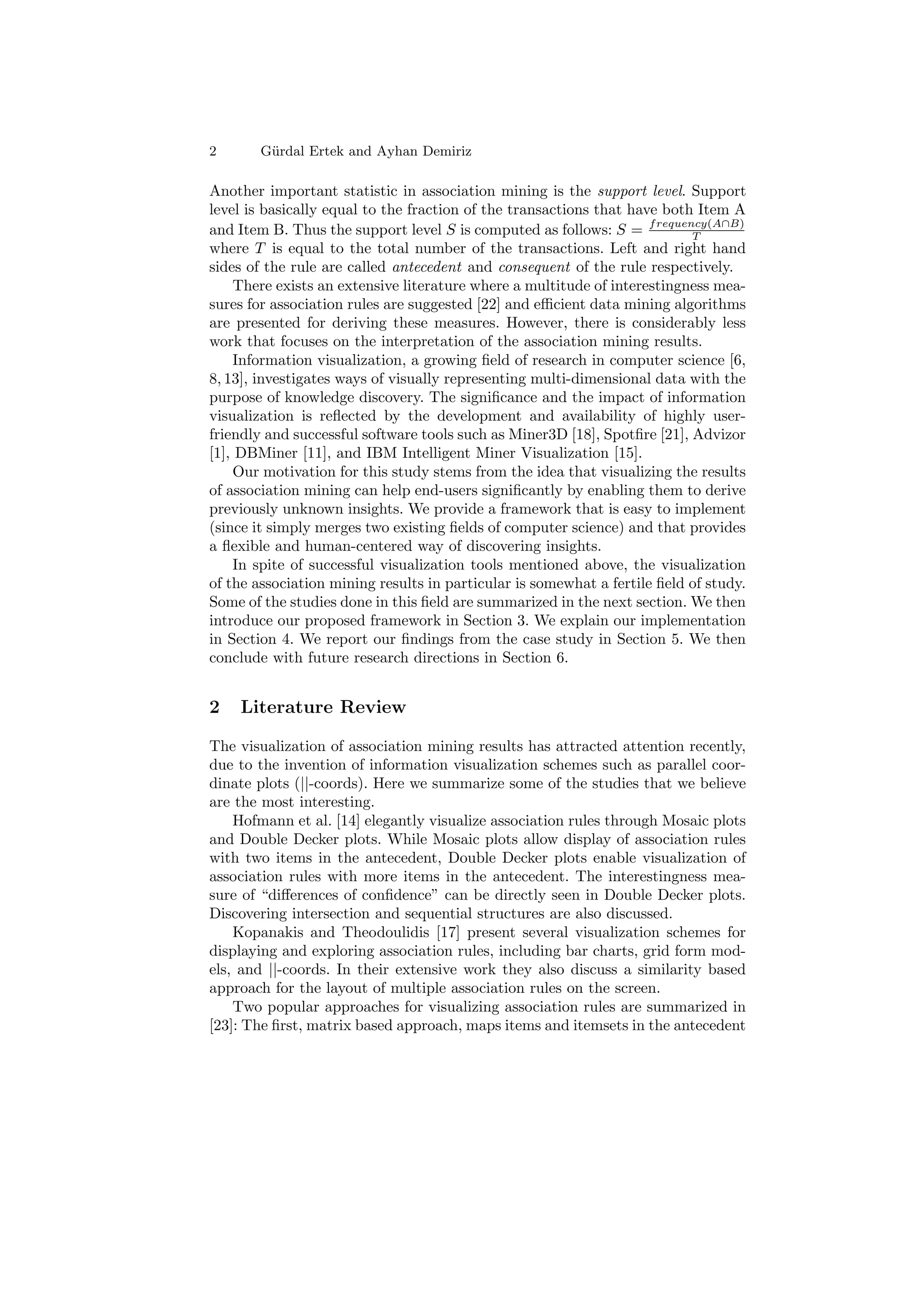 A Framework For Visualizing Association Mining Results Pdf