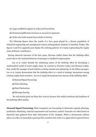 The Bullwhip Effect In Supply Chain Reflections After A Decade | PDF