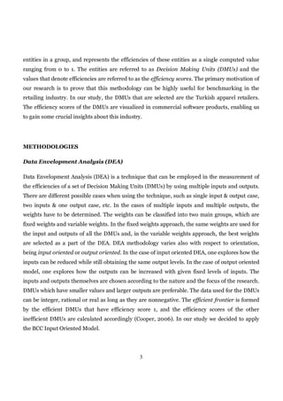 Benchmarking The Turkish Apparel Retail Industry Through Data Envelopment Analysis (Dea) And ...