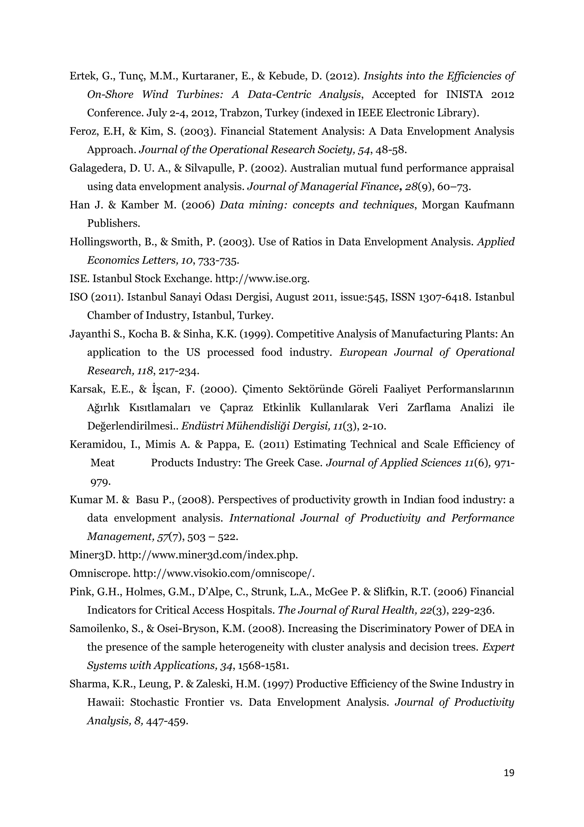 Industrial Benchmarking through Information Visualization and Data Envelopment Analysis: A New ...