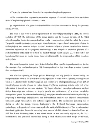 Encapsulating And Representing The Knowledge On The Evolution Of An ...