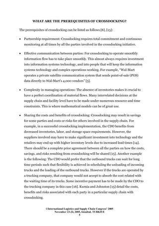 A Tutorial On Crossdocking | PDF | Logistics and Transportation Industry | Industries