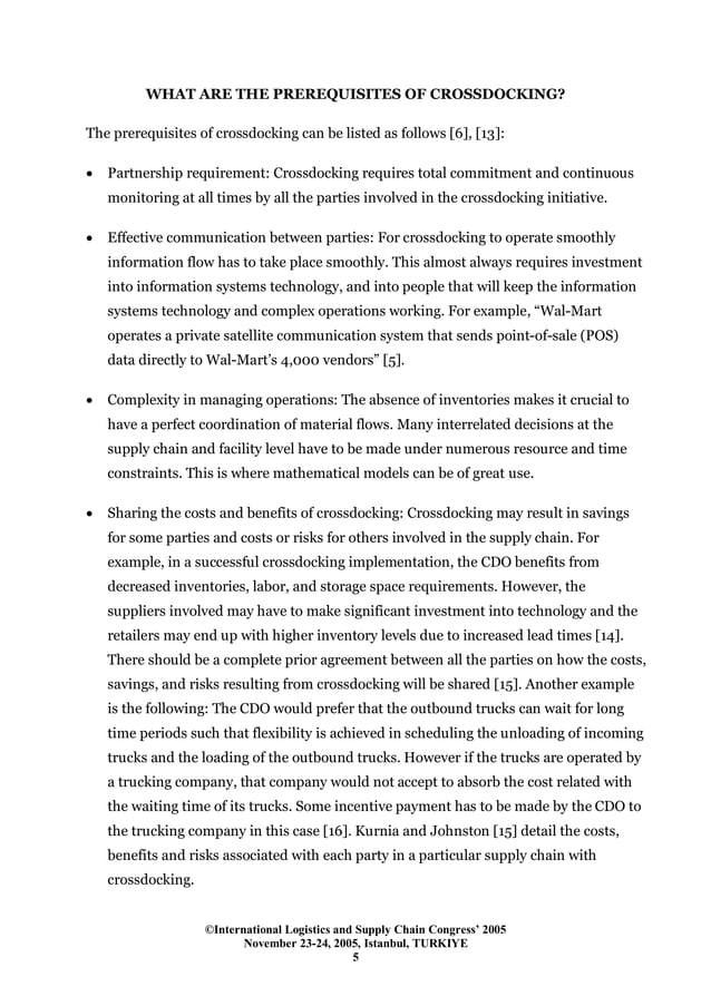A tutorial on crossdocking | PDF