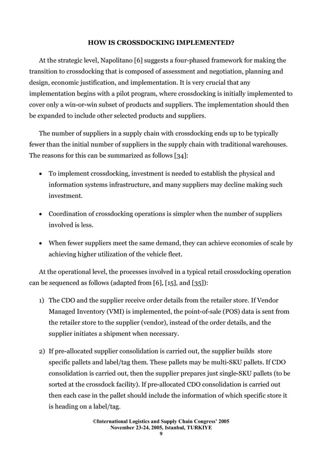A tutorial on crossdocking | PDF