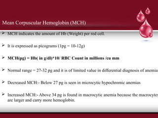 THE PRESENTATION ON ERTHROCYTE INDICES.pptx