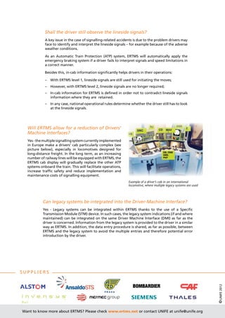 ERTMS Fact Sheet 13 - ERTMS from the drivers’ point of view | PDF