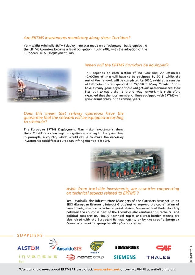 ERTMS Fact Sheet 15 - International freight corridors equipped with ...