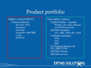ErtmsSolutions Presentation 2008 | PPT