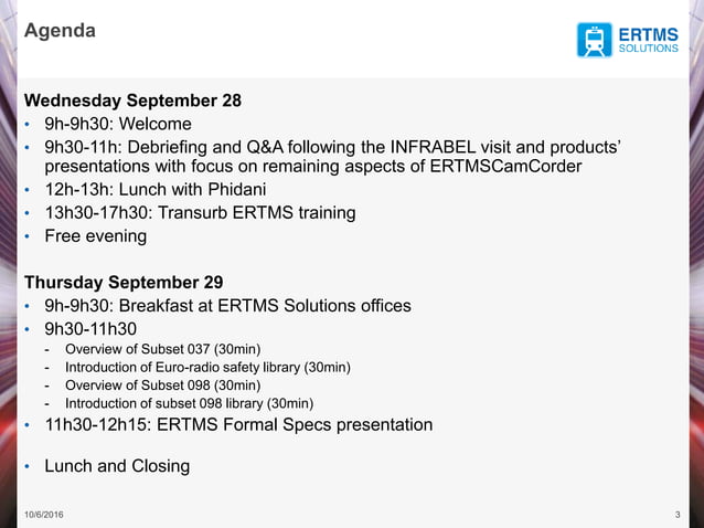 ERTMS Solutions general company presentation | PPTX