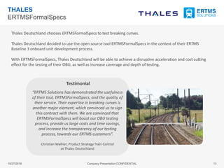 Ertms solutions - Our Success Stories | PPTX