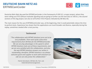 Ertms solutions - Our Success Stories | PPTX