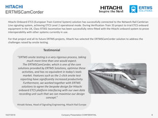 Ertms solutions - Our Success Stories | PPTX