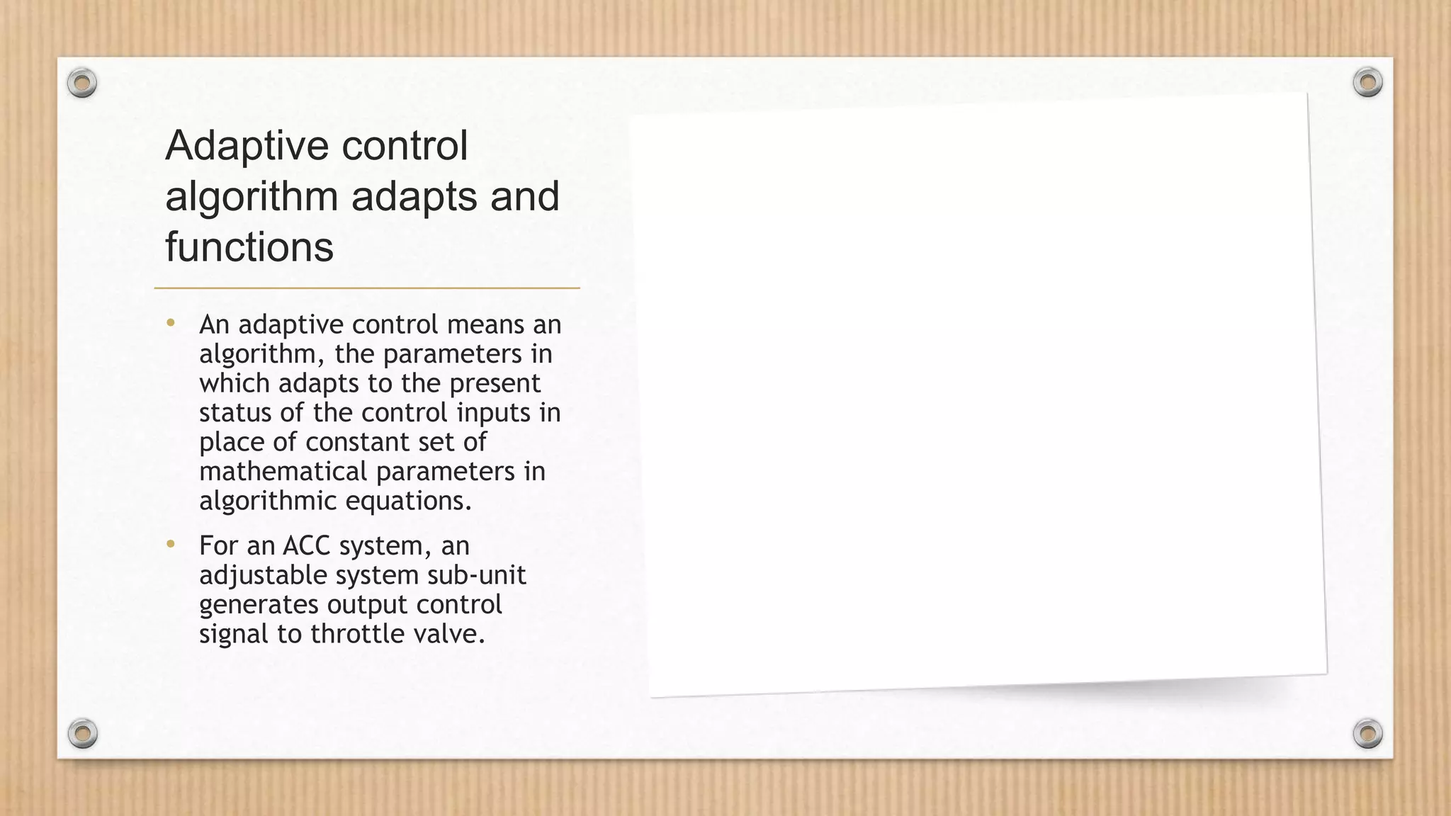 Case study of Adaptive Cruise Control | PPTX