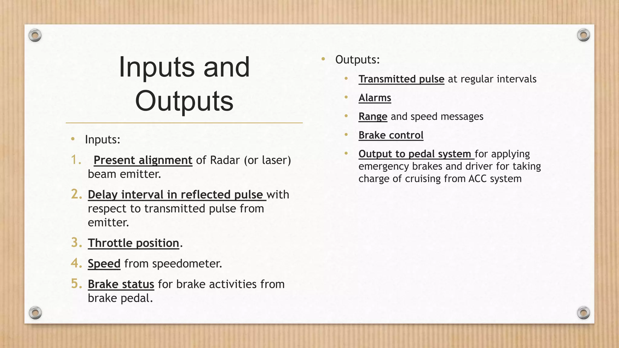 Case study of Adaptive Cruise Control | PPTX
