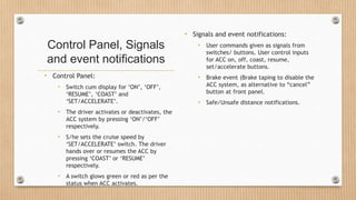 Case study of Adaptive Cruise Control | PPTX