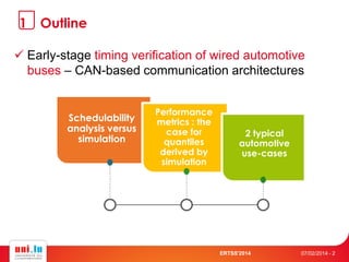 Timing verification of automotive communication architecture using quantile estimation | PDF ...