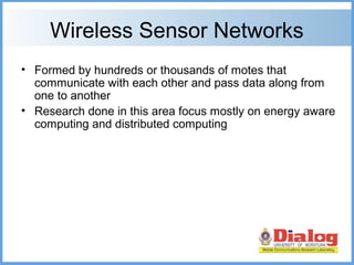 wirelss sensor network | PPT