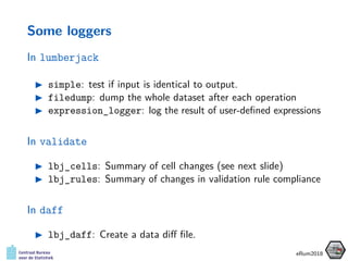 Loging changes in data with lumberjack | PPT